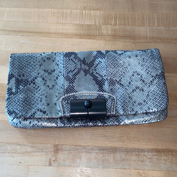 Coach | Bags | Coach Snakeskin Clutch Purse | Poshmark